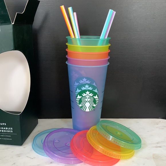 Starbucks | Dining | Starbucks 222 Back To School Pastel Reusable Cold ...
